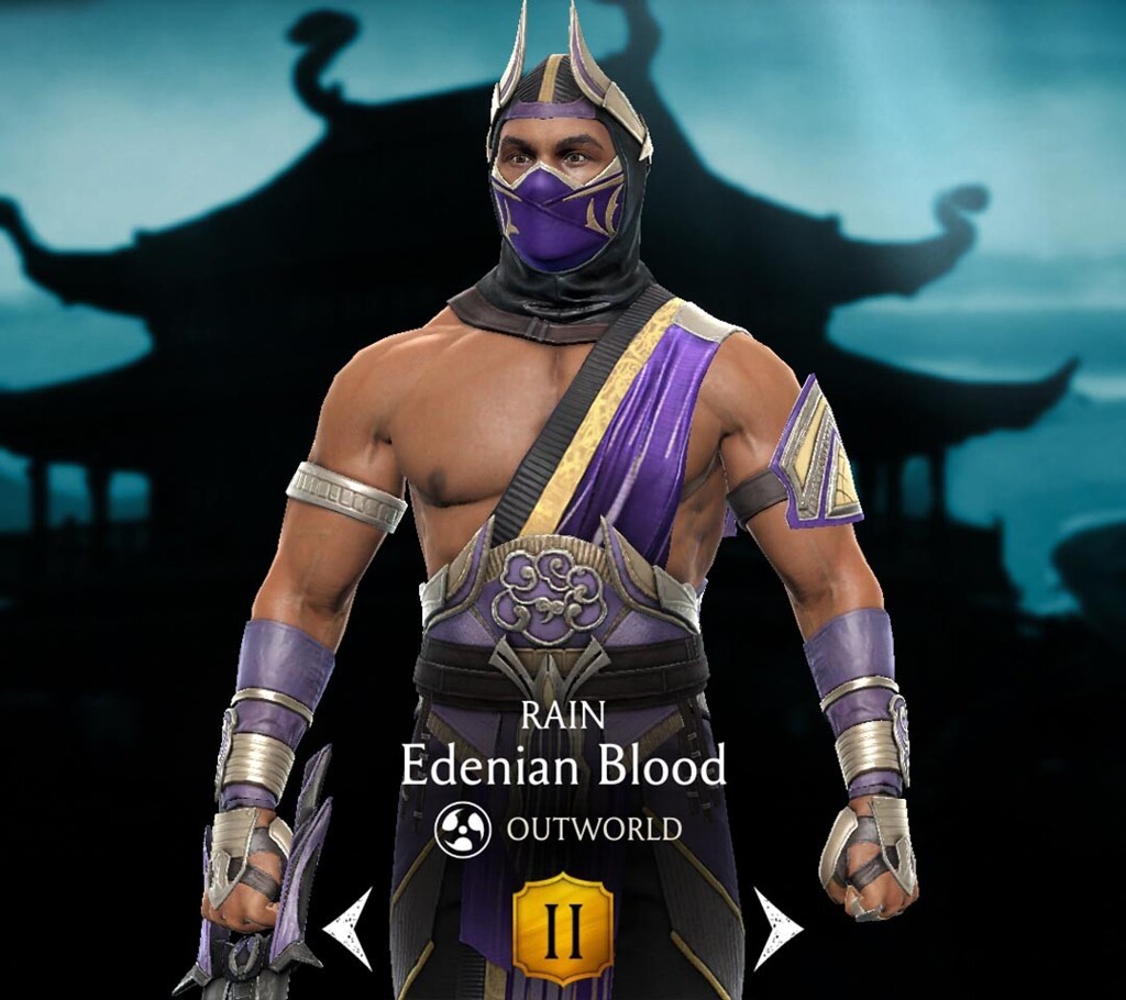 Rain - Edenian Blood, Gold Outworld Edenian Blood character - MKmobileInfo